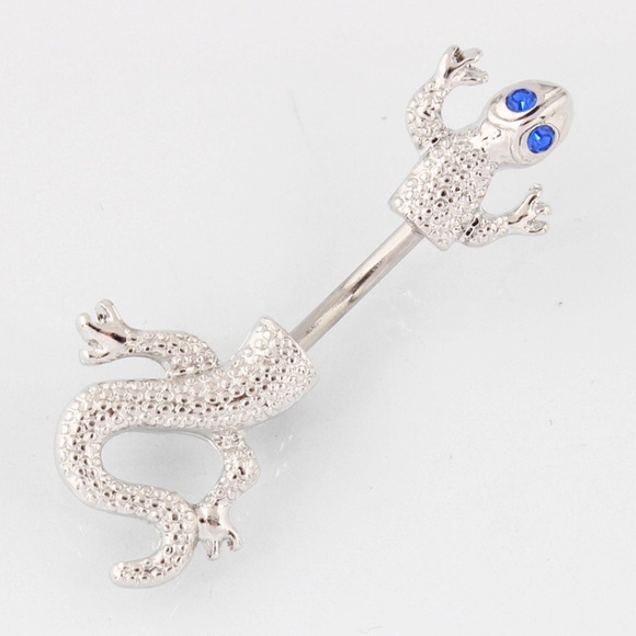Jewelry | Silver Lizard Belly Button Ring | Poshmark